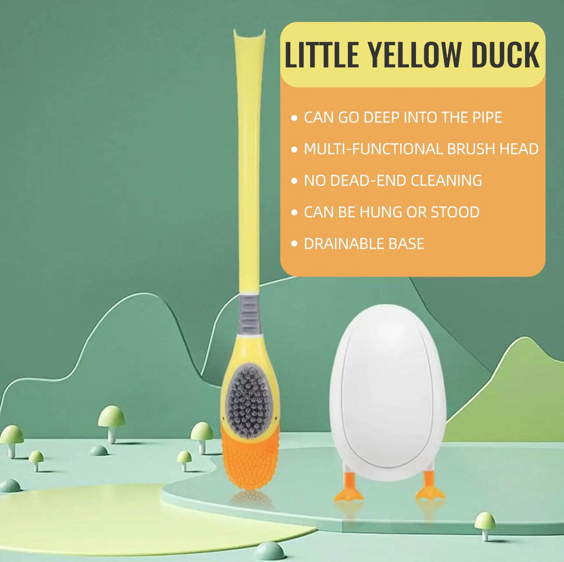 Diving duck toilet brush – somefune